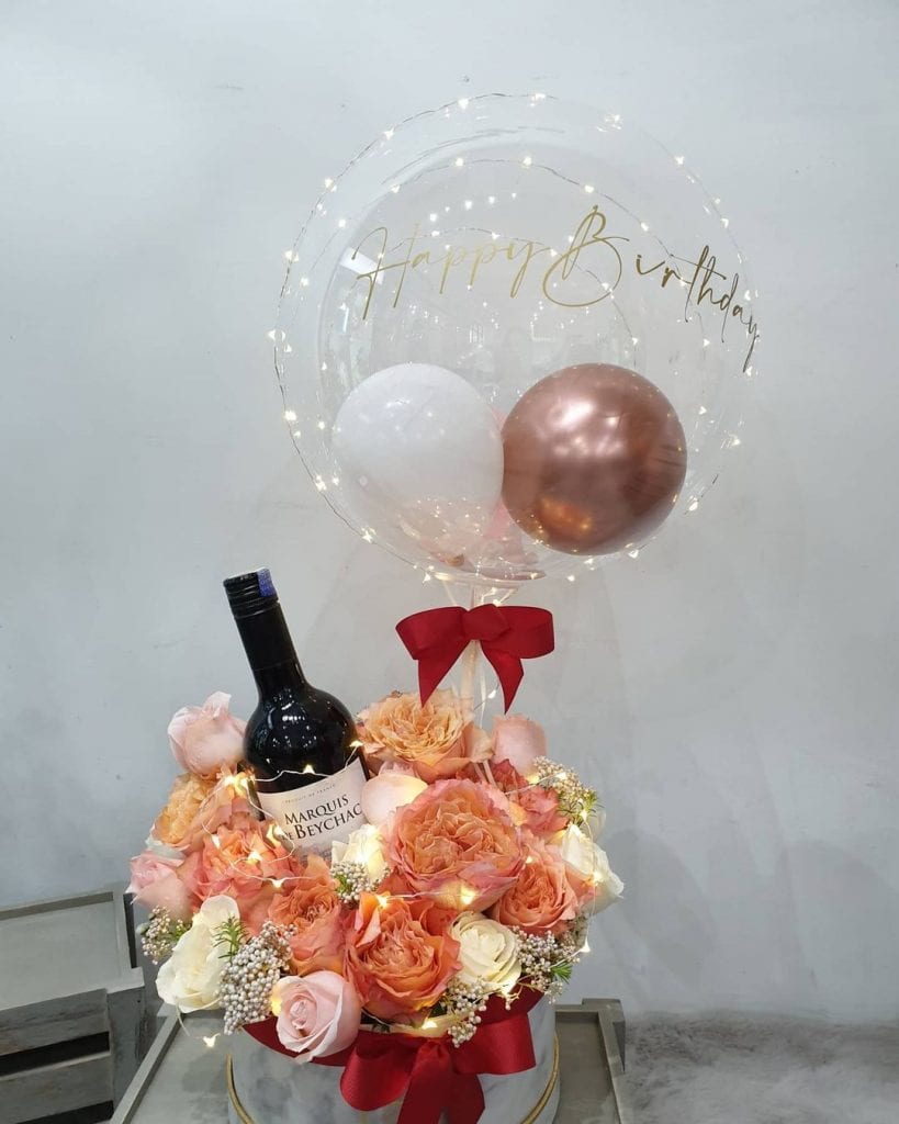 Premium rose wine box - Giffy & Co